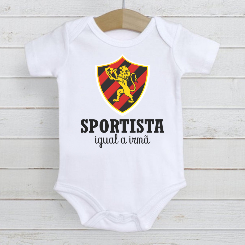Roupa de Bebê Body time Futebol Sport Sportista igual a irma | Shopee ...