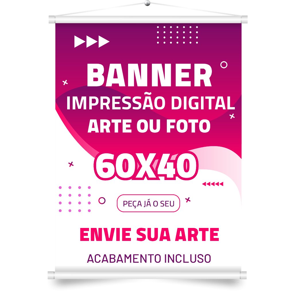 Banner Personalizado Completo Medida De 60x40 - 120x80 | Shopee Brasil