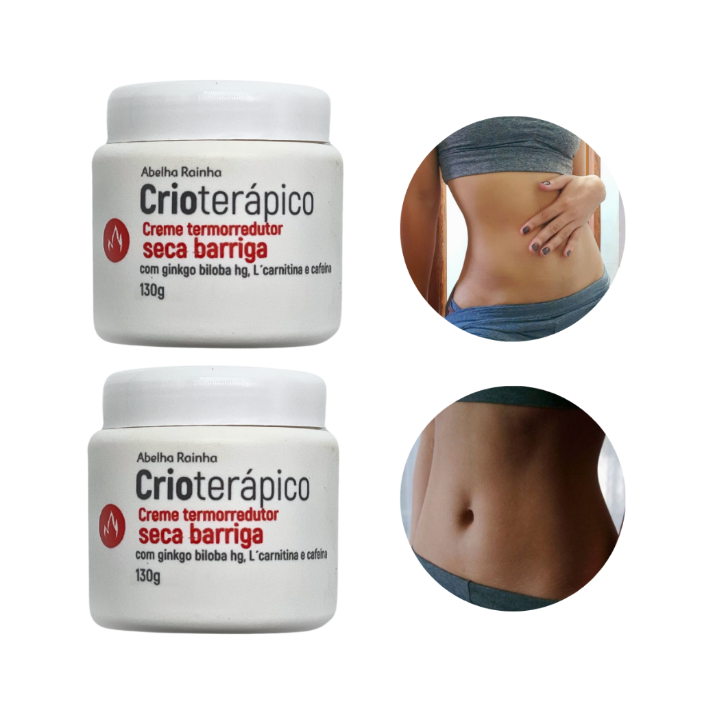 Kit Creme Termorredutor Seca Barriga Crioterápico - Abelha R | Shopee ...