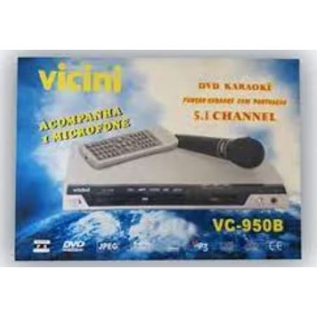 DVD PLAYER C/ KARAOKE VC-950 VICINI S/E | Shopee Brasil