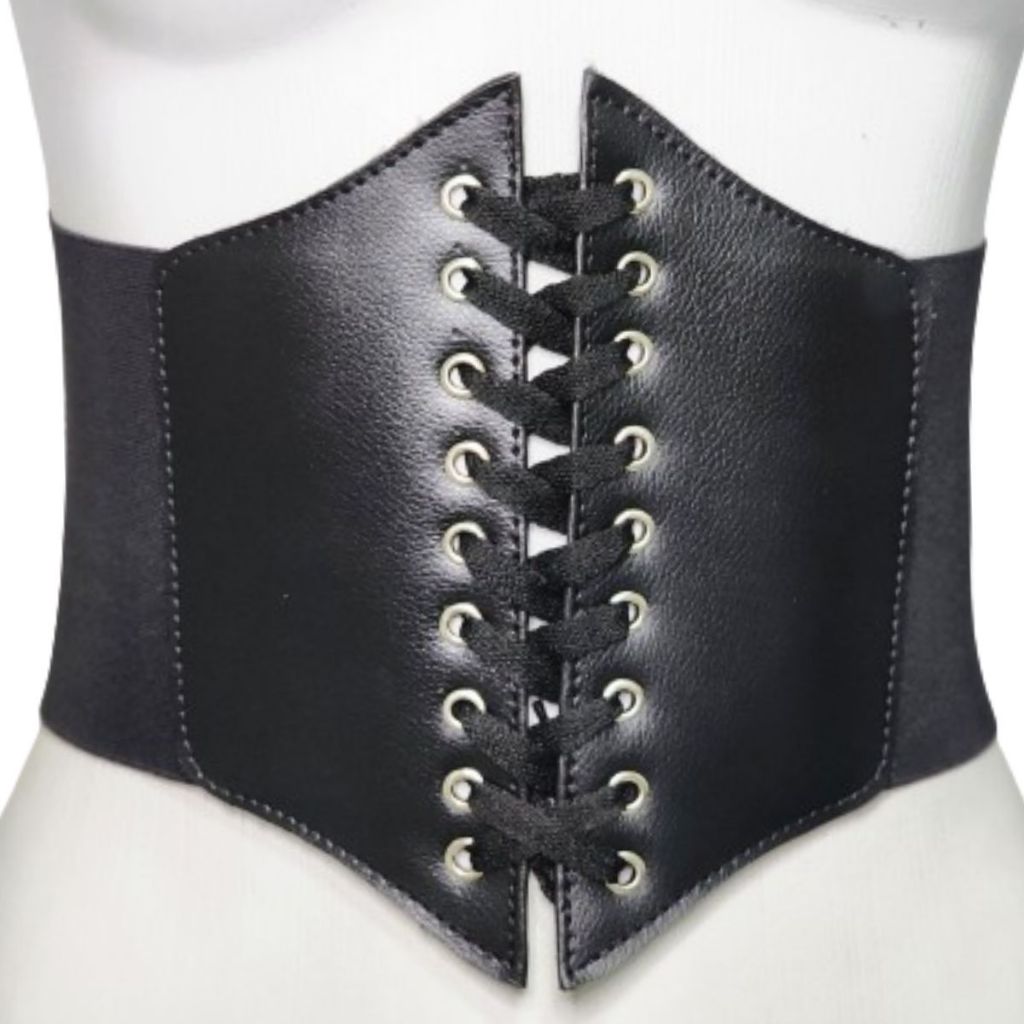 Cinto Espartilho Corset Feminino Elastico Cadarço OFF | Shopee Brasil