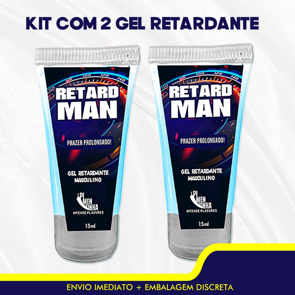 Kit com 2 gel Retard Man Sex Shop Demore a Gozar | Shopee Brasil