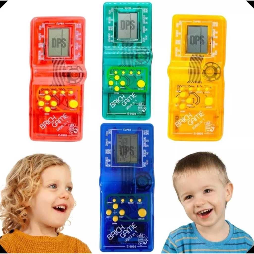 Kit 2 Super Mini Game Portátil Brick Game Retro Brinquedo Criança ...