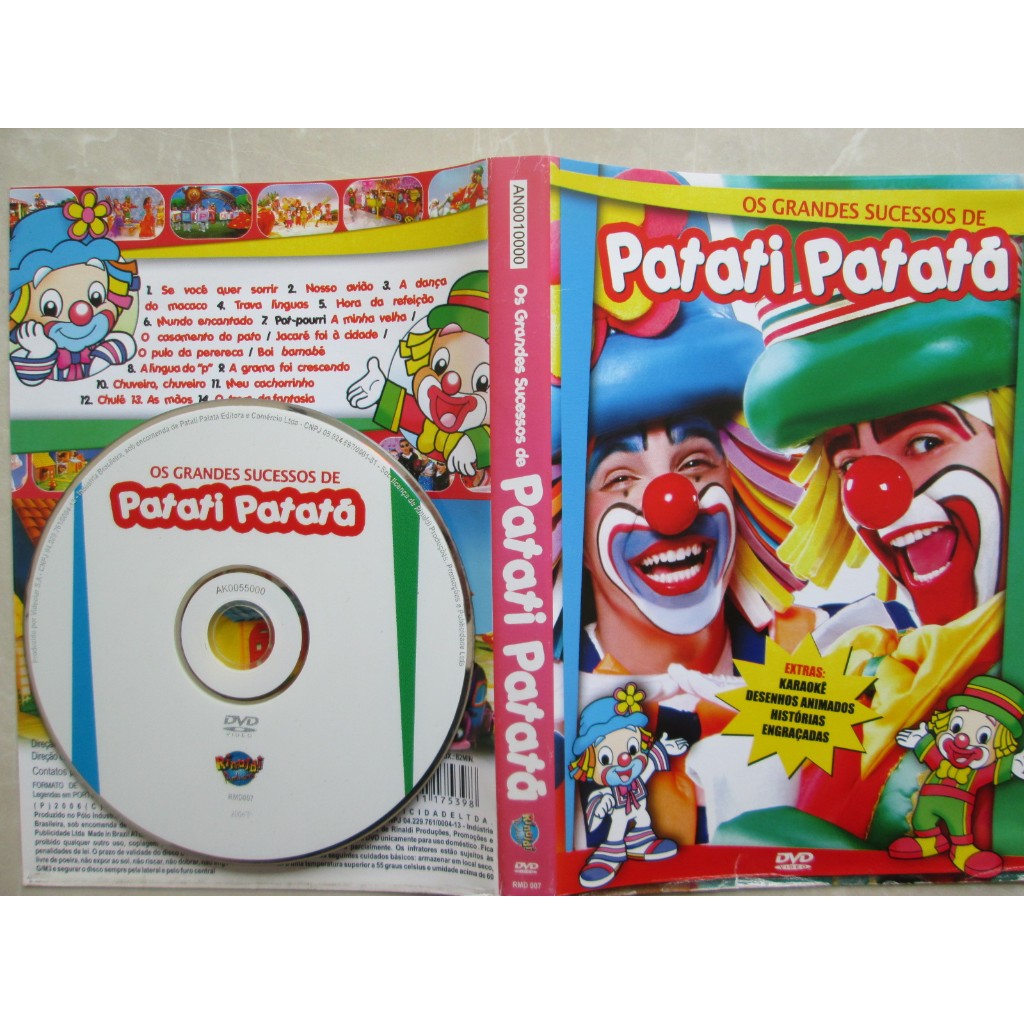 DVD - PATATI PATATA / Os Grandes Sucessos De Patati Patata / Com ...