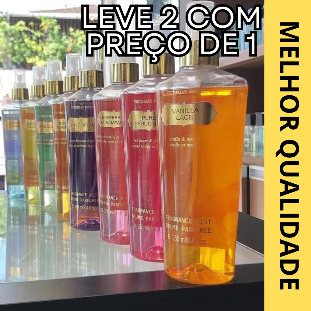Kit 2 body splash com melhor qualidade 250ml | Shopee Brasil