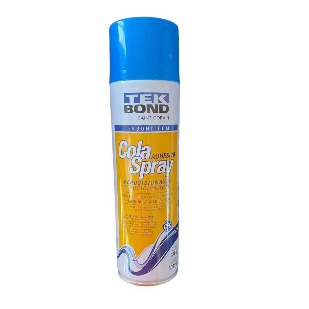 Cola Spray reposicionavel Tek Bond 500 ml | Shopee Brasil