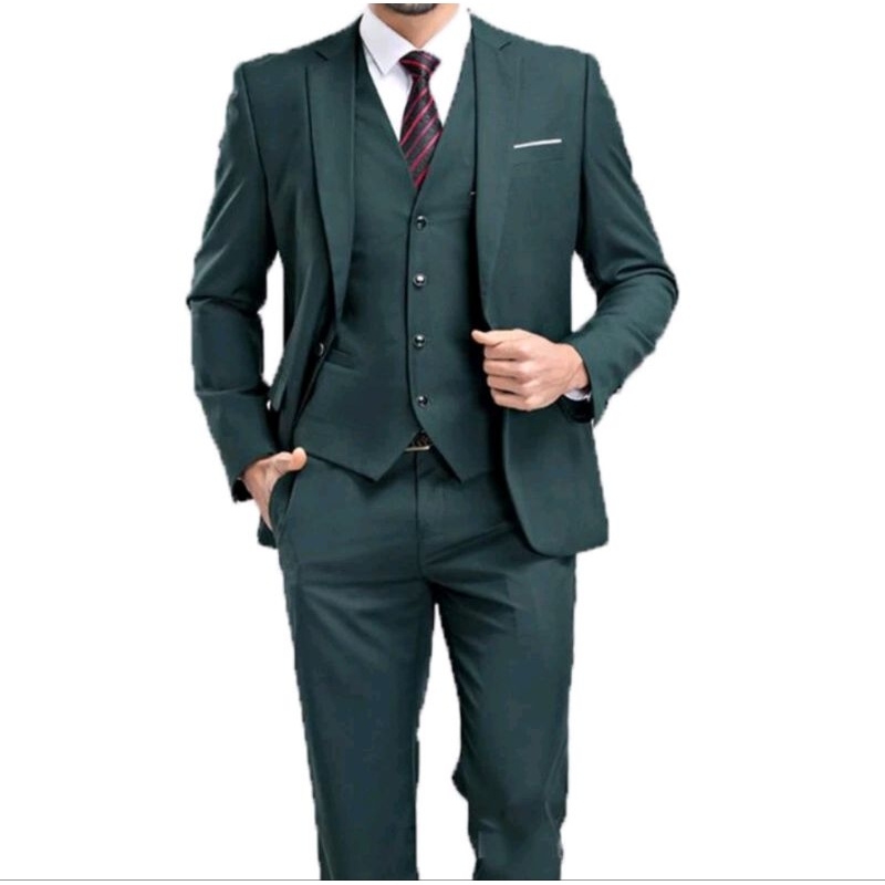 Terno Slim Masculino Microfibra Verde Várias Cores - Versátil - Look ...