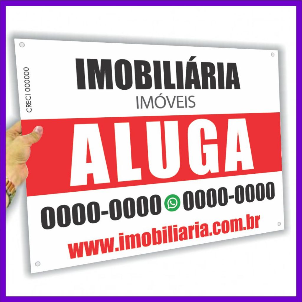 Placa de Vende ou Aluga kit 10 uni. | Shopee Brasil