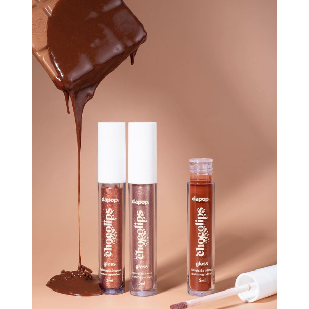 Gloss Chocolate Chocolips - Dapop | Shopee Brasil