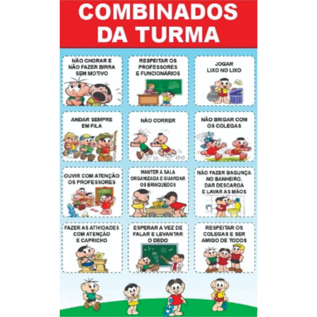 BANNER ARTE PRONTA - COMBINADOS DA TURMA DA MONICA | Shopee Brasil