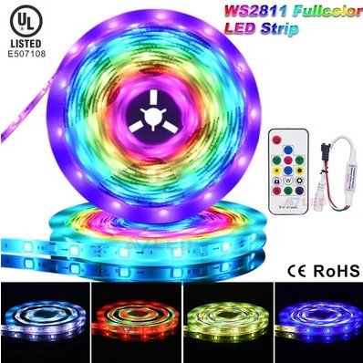 Fita Led Digital Endereçavel WS 2811 RGB Colorida 300 Leds IP20 Sem ...