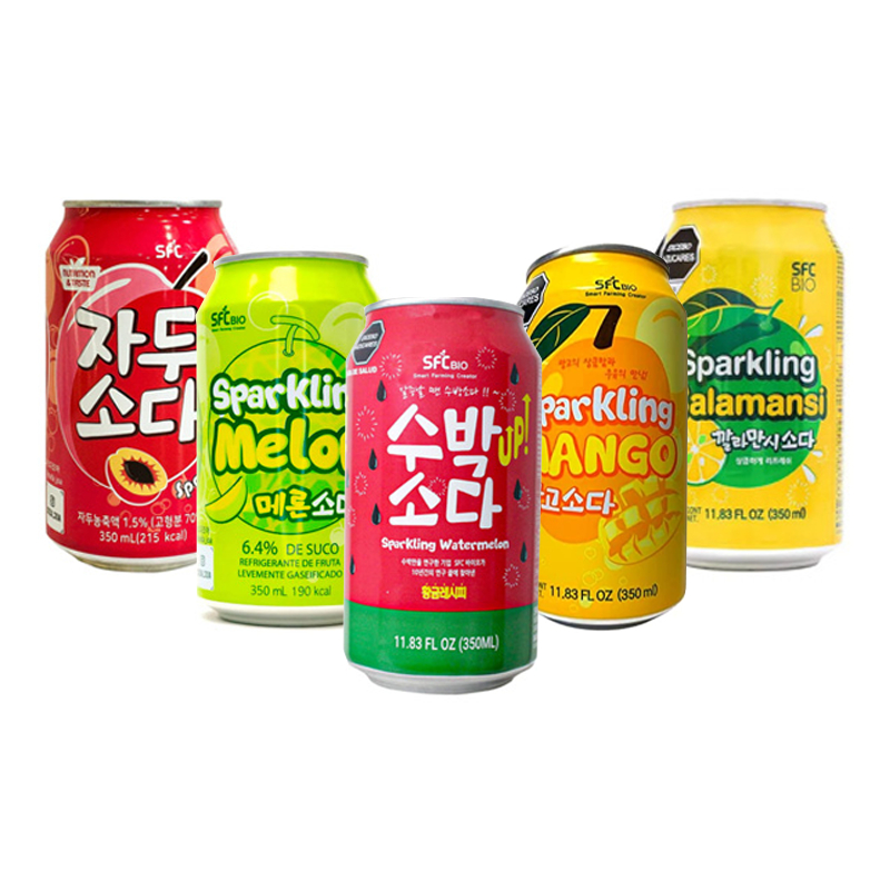 Refrigerante Coreano Sparkling Melon Watermelon Plum Calamansi Mango ...