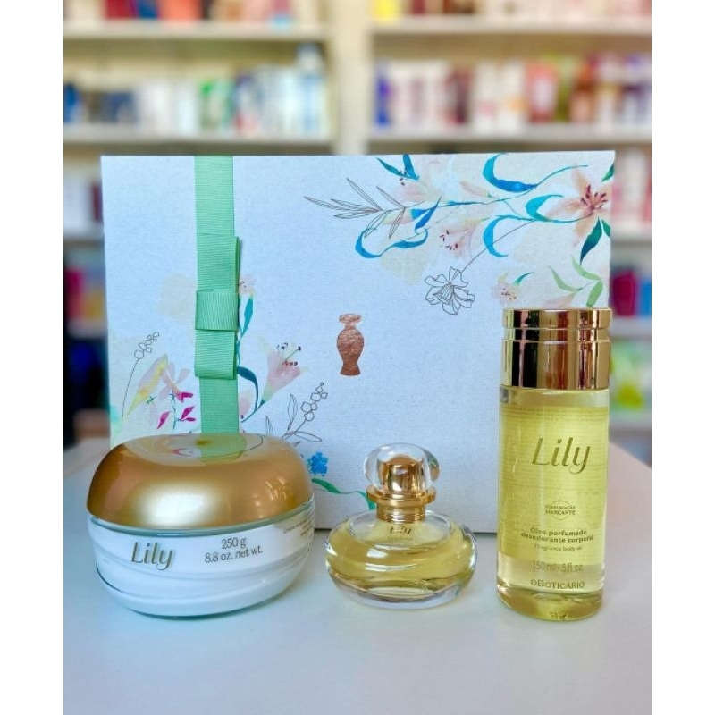 kit Lily tradicional feminino 3 produtos o Boticário | Shopee Brasil