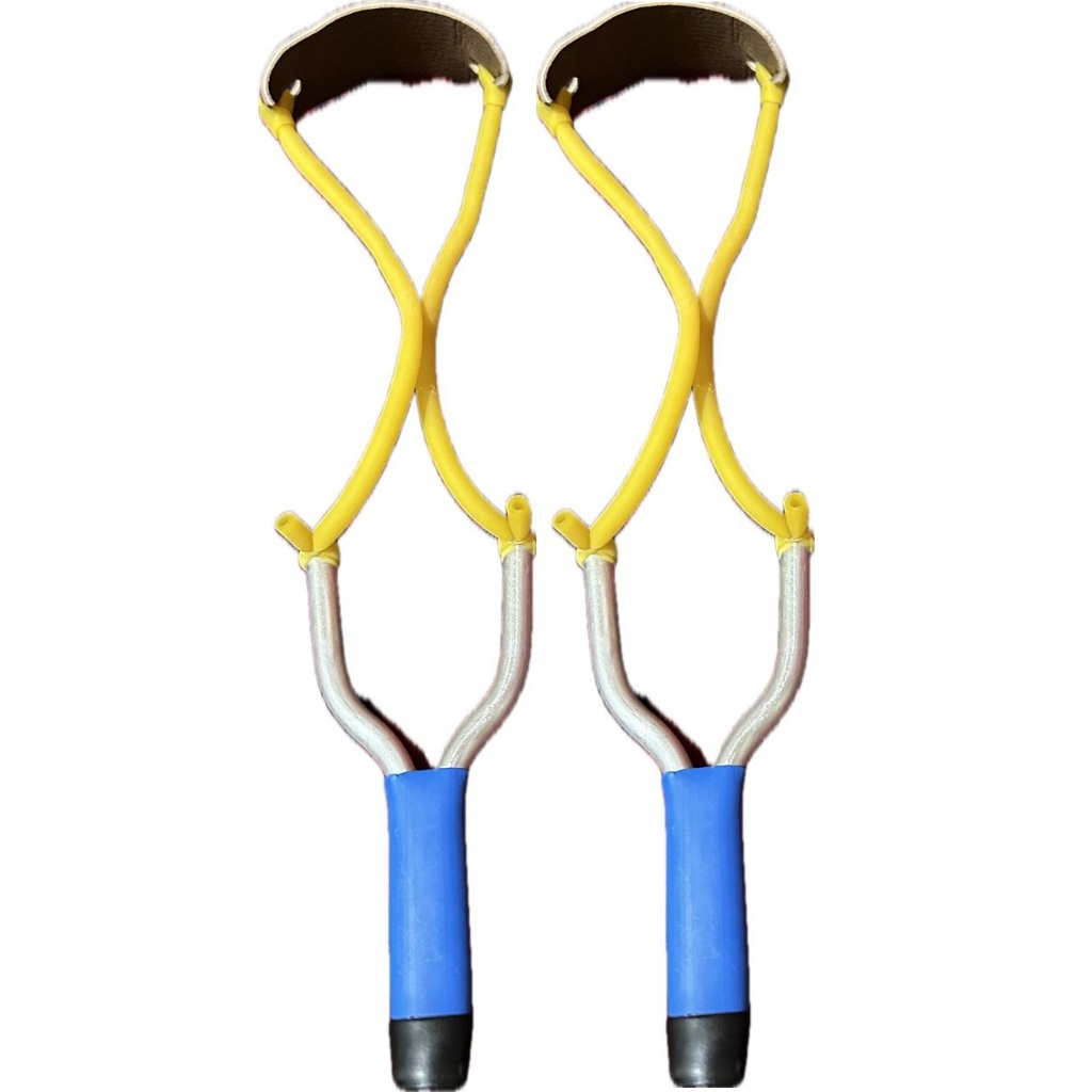 2 Estilingues Atiradeira Reforçada resistente - Pesca, Gomero ,Fisga ...