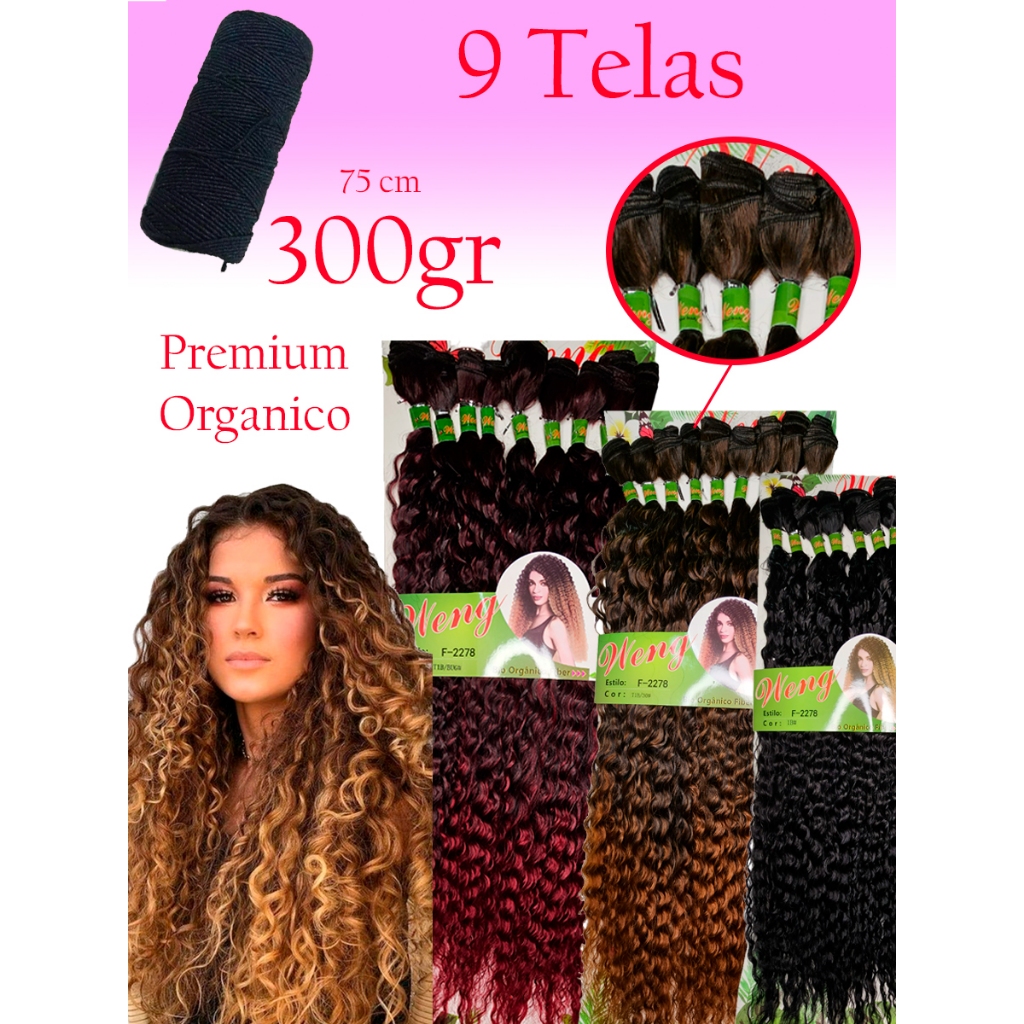Lindo Cabelo Orgânico Cacheado Premium Original 8 Telas ENVIO IMEDIATO ...