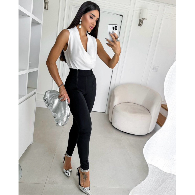 Calça Feminina Legging 2 ZIPER NO COSS | Shopee Brasil