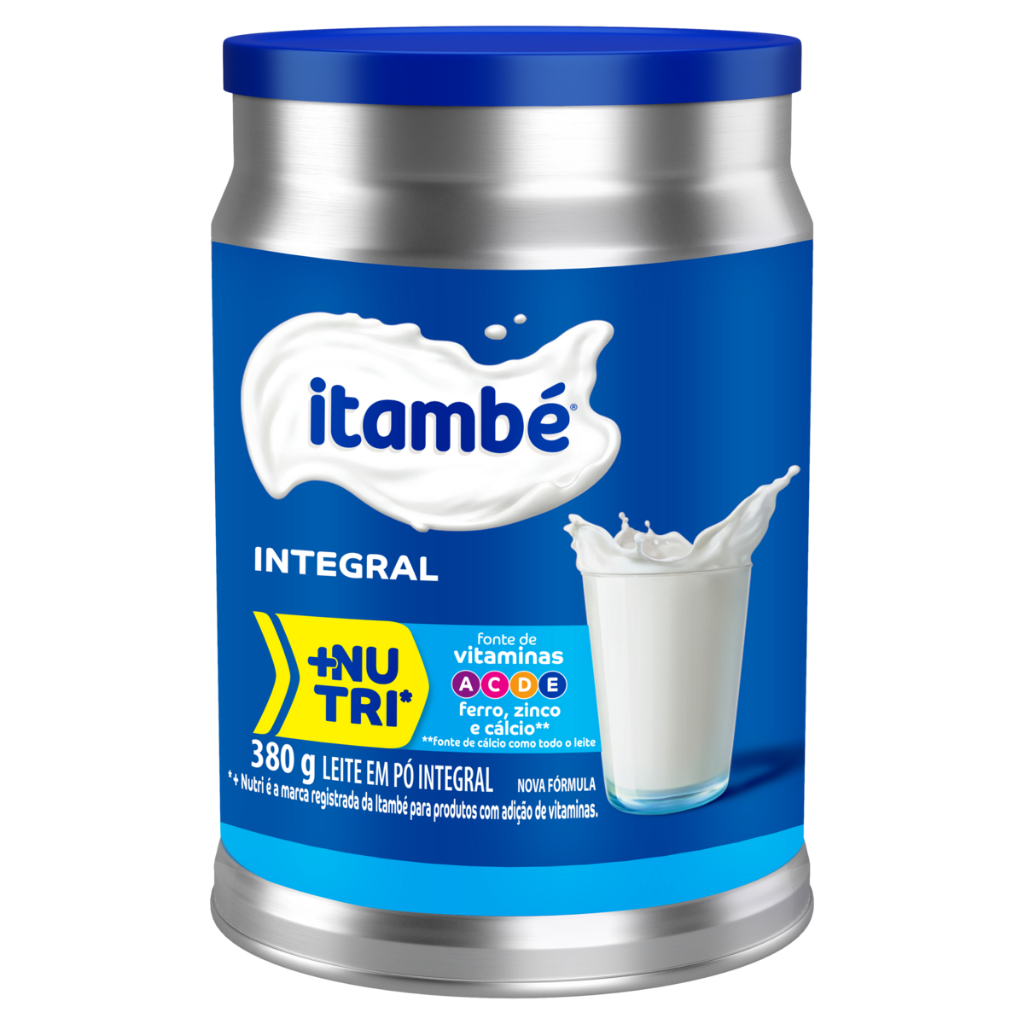 leite em pó integral itambe em lata 380g | Shopee Brasil