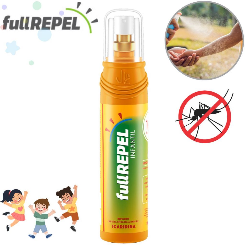 Repelente Infantil Adulto Spray Icaridina Insetos Dengue Pernilongo ...