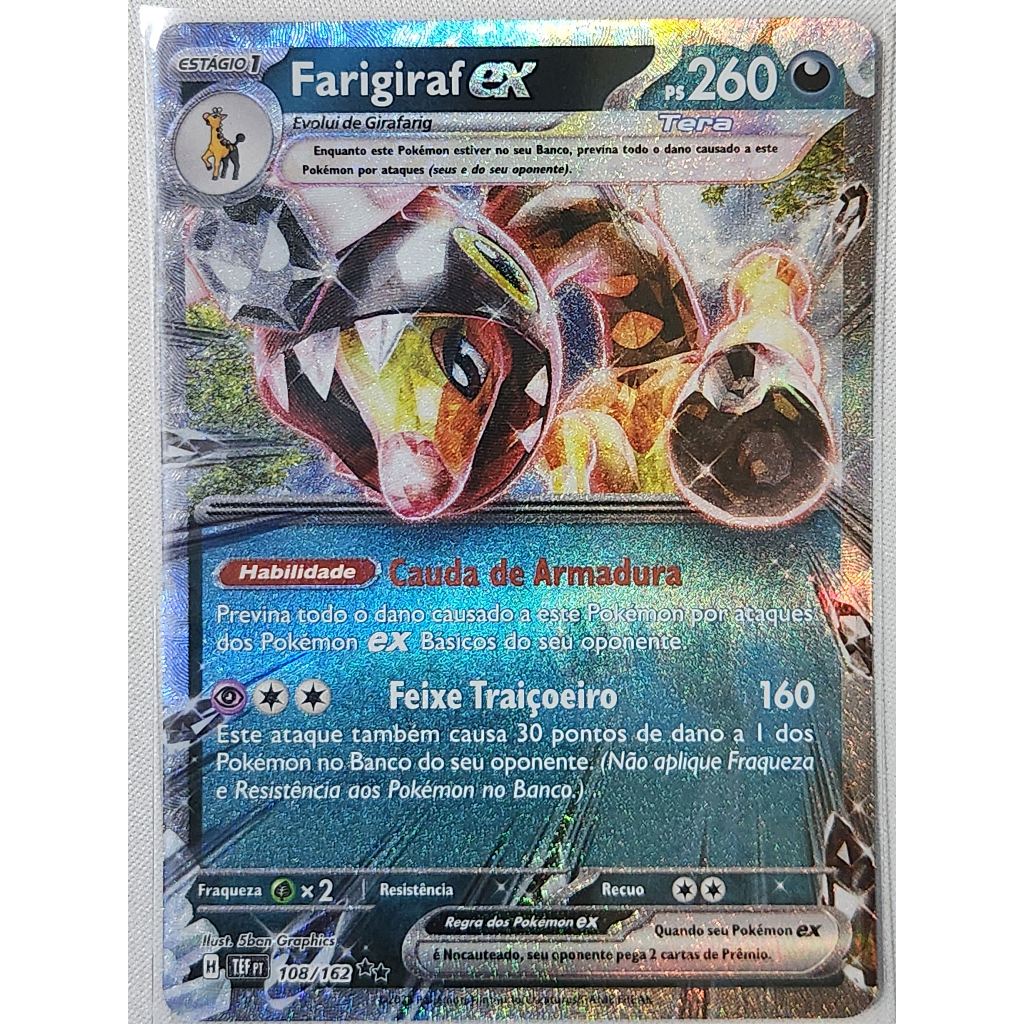 Carta Pokemon Farigiraf ex (108/162) TEF | Shopee Brasil