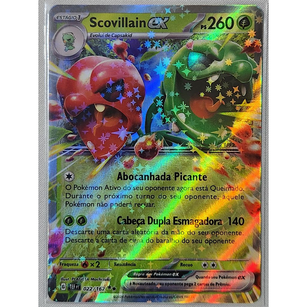 Carta Pokemon Scovillain ex (022/162) TEF | Shopee Brasil