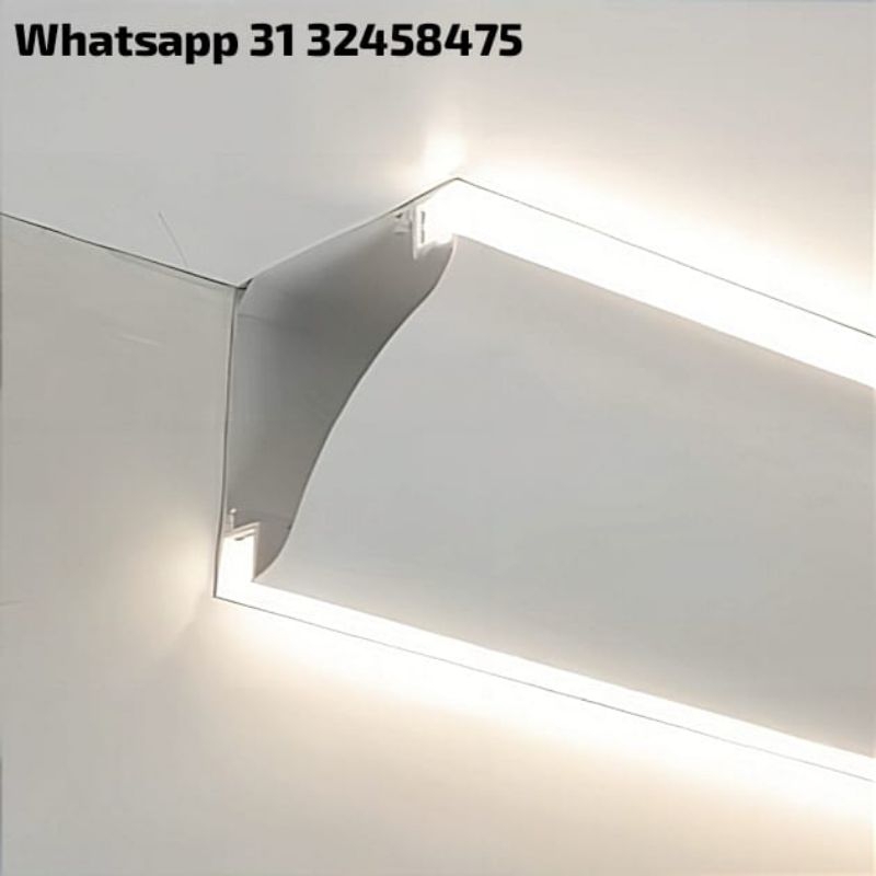 Perfil de LED Sobrepor 50x50 Canto Sanca Archi Alumínio | Shopee Brasil