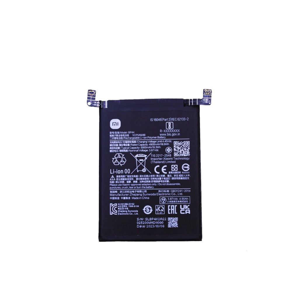 Bateria Bp4k Redmi Note 12 Pro / Note 12t / Poco X5 Pro 5g | Shopee Brasil