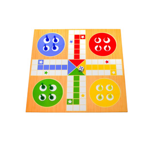 Jogo De Tabuleiro Ludo Em Madeira Mdf + 16 pinos + dado | Shopee Brasil