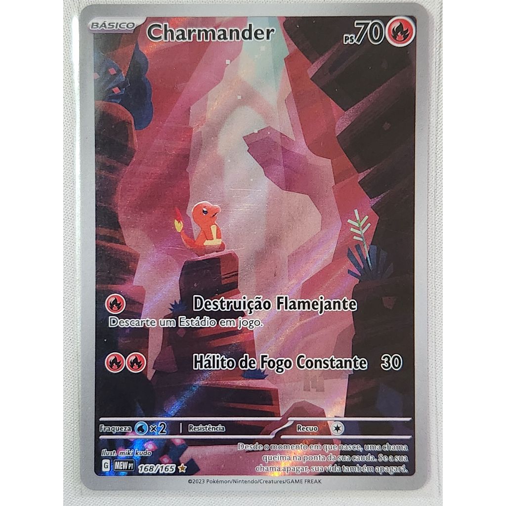 Carta Pokemon Charmander (168/165) MEW | Shopee Brasil