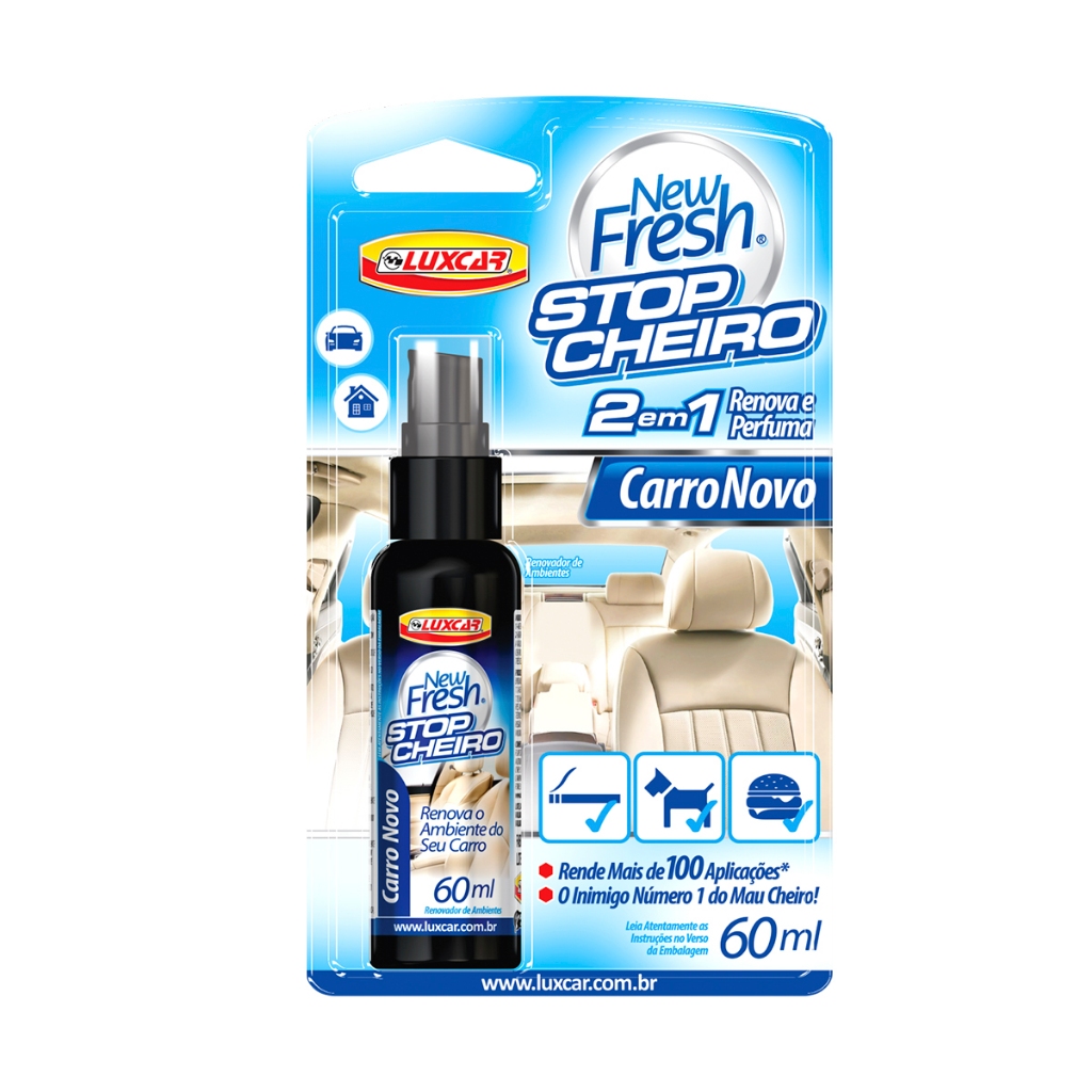 Perfume Spray New Fresh Stop Cheiro Automotivo 60ml | Shopee Brasil