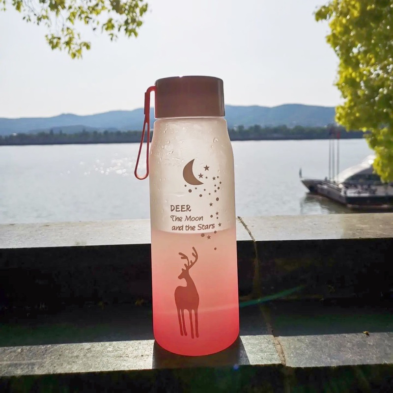 Garrafa de Água e Bebidas À Prova De Vazamentos Cervo Fosca 600ml ...