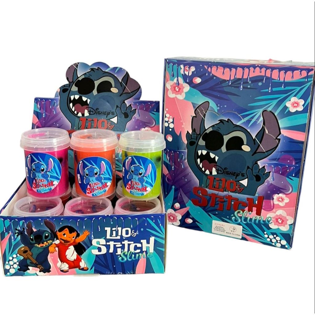 12 Slime L.Stitch com SURPRESA ENVIO IMEDIATO | Shopee Brasil