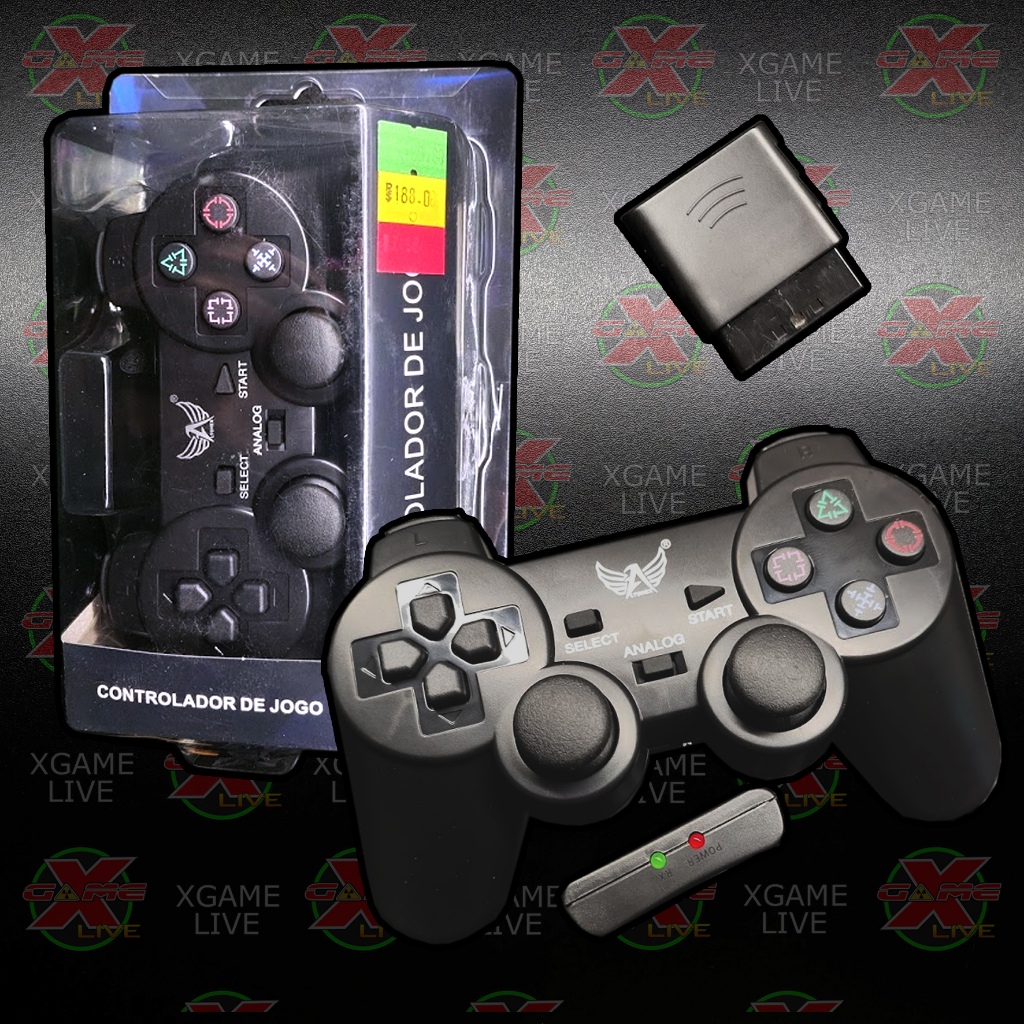 Controle Ps2 - SEM FIO / Playstation 2 By XGAMELIVE | Shopee Brasil