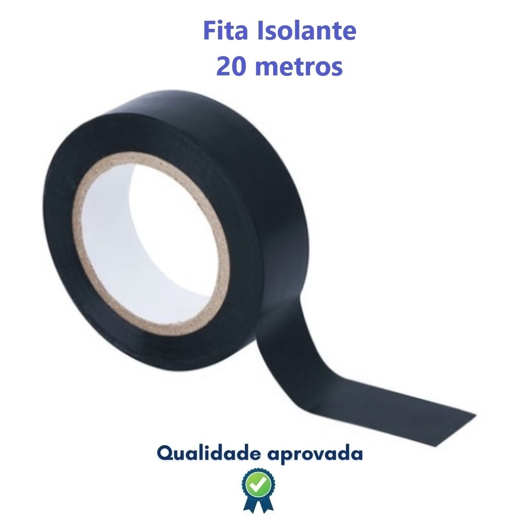 Fita isolante 5m FITA ISOLANTE PVC ANTI-CHAMA PARA USO GERAL | Shopee ...