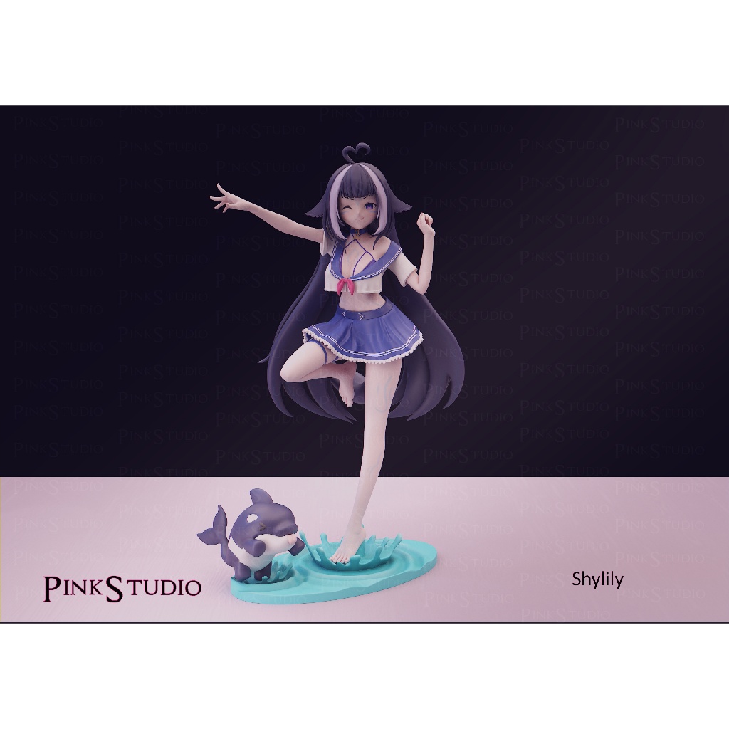 Action Figure Shylily - Vtuber 23cm - Handmade Figure 1/7 Scale ...
