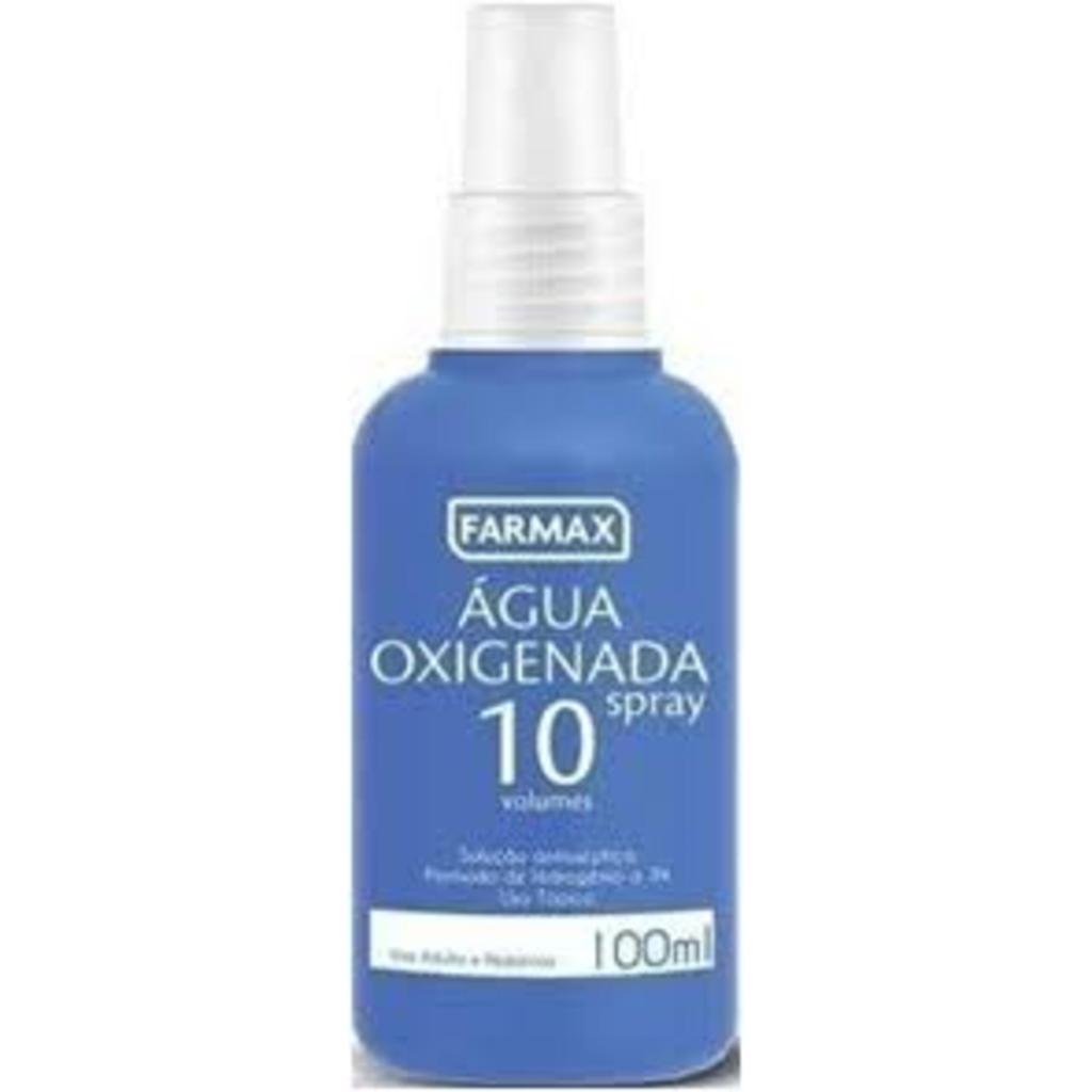 AGUA OXIGENADA 10 VOL SPRAY 100 ML FARMAX. | Shopee Brasil