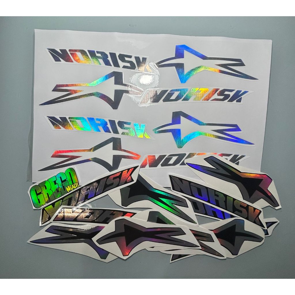 Adesivos Holográfico para Capacete Norisk | Shopee Brasil