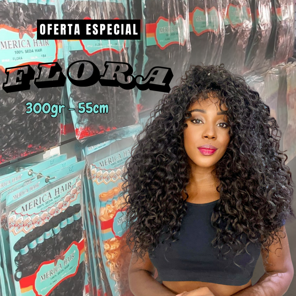 Cabelo Mérica Hair 100% Bio - Flora 280 gramas - Cacho 3b | Shopee Brasil