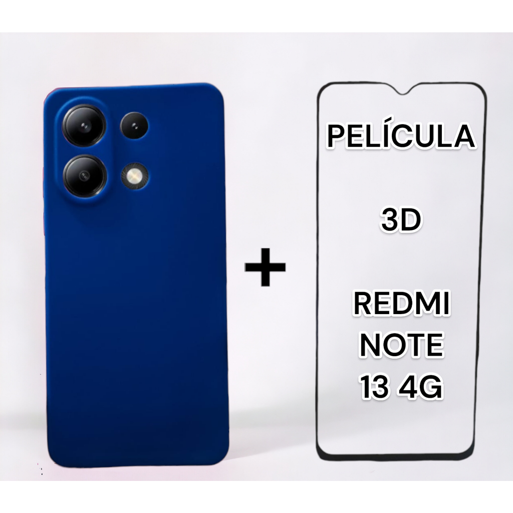 Kit capinha capa case XIAOMI REDMI NOTE 13 4G + Pelicula 3D | Shopee Brasil