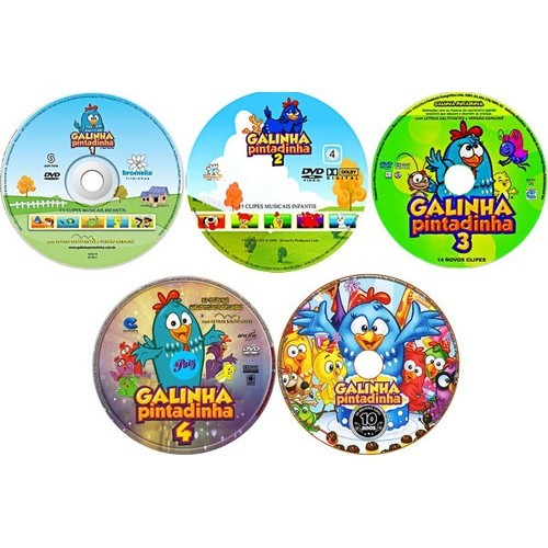 Coleção Galinha Pintadinha em Dvd Originais | Kit ou Unitário | Seriado ...