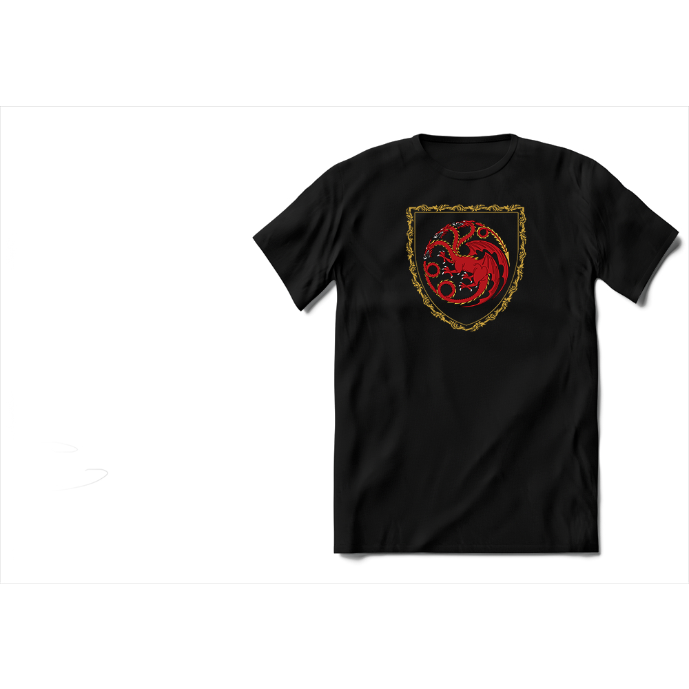 Camiseta Heráldica Daemon Targaryen Game of Thrones House of The Dragon ...