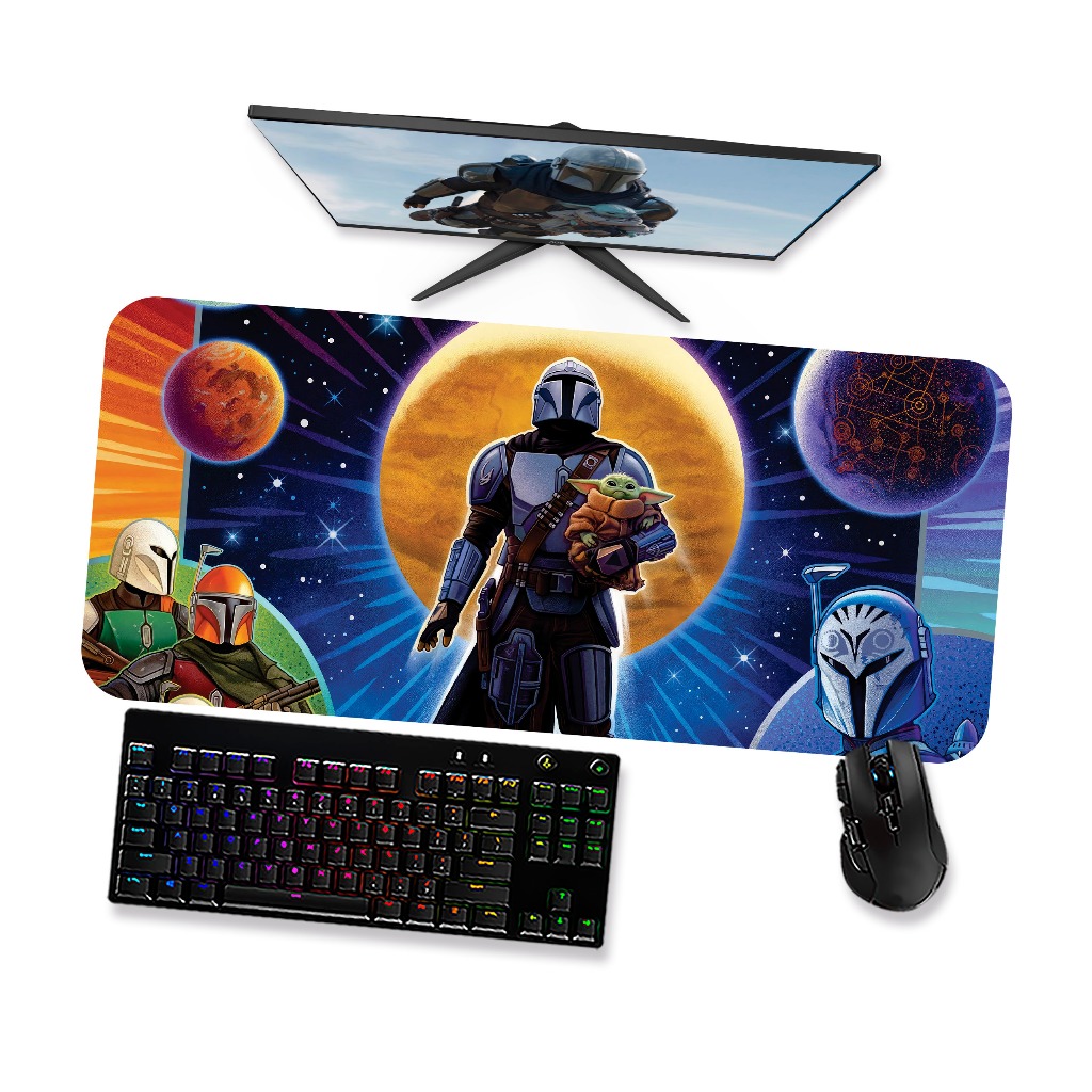 Mouse pad Mandalorian 3 Din Djarin - Mousepad Gamer 90x40 80x40 60x40 ...