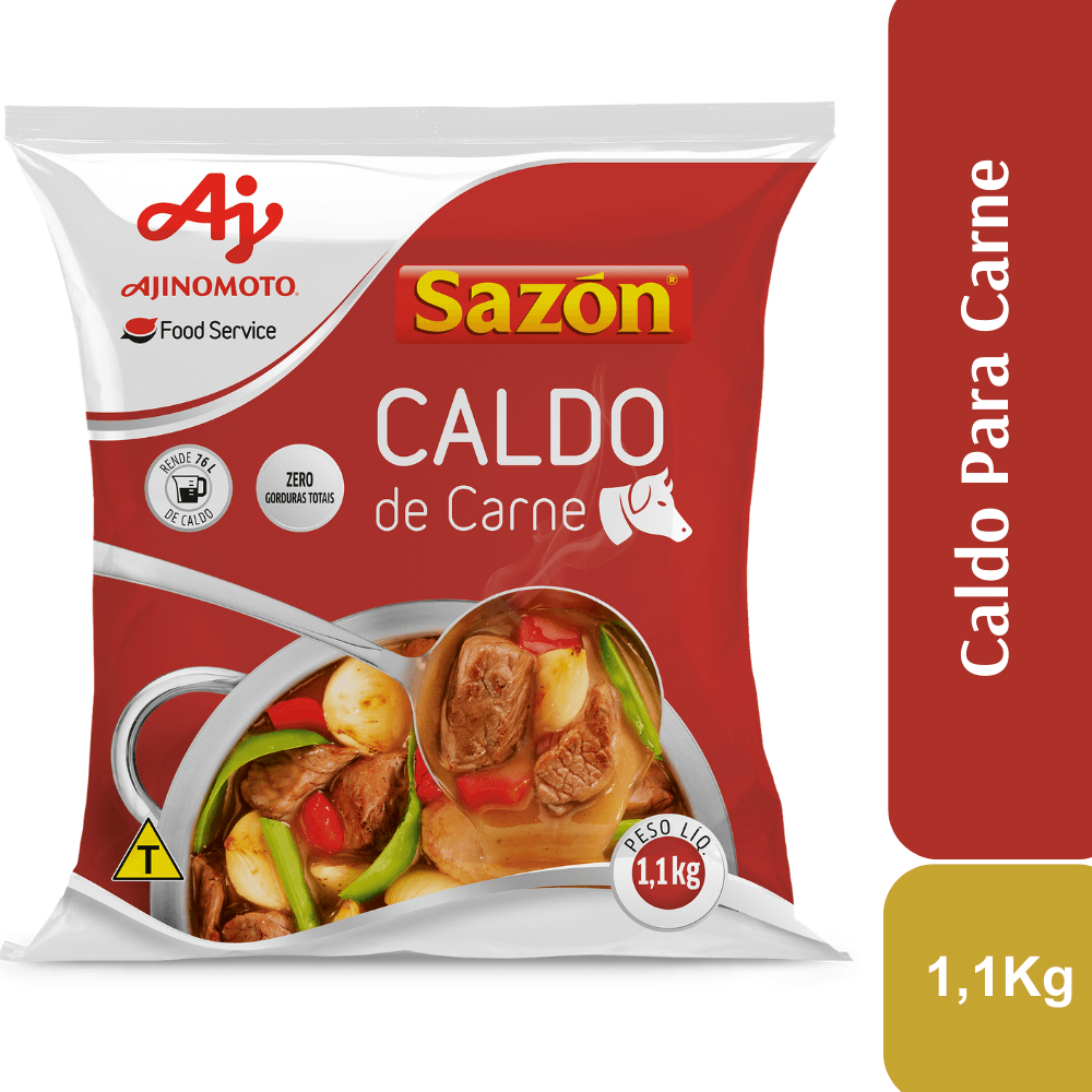Caldo em Pó Sazón Sabor Carne 1,1KG | Shopee Brasil