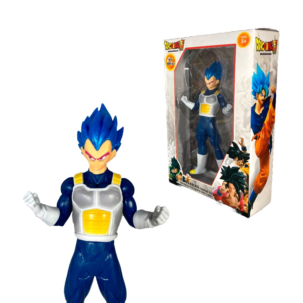 Boneco Vegeta Blue Dragon Ball Z Super 18 cm Action Figure | Shopee Brasil