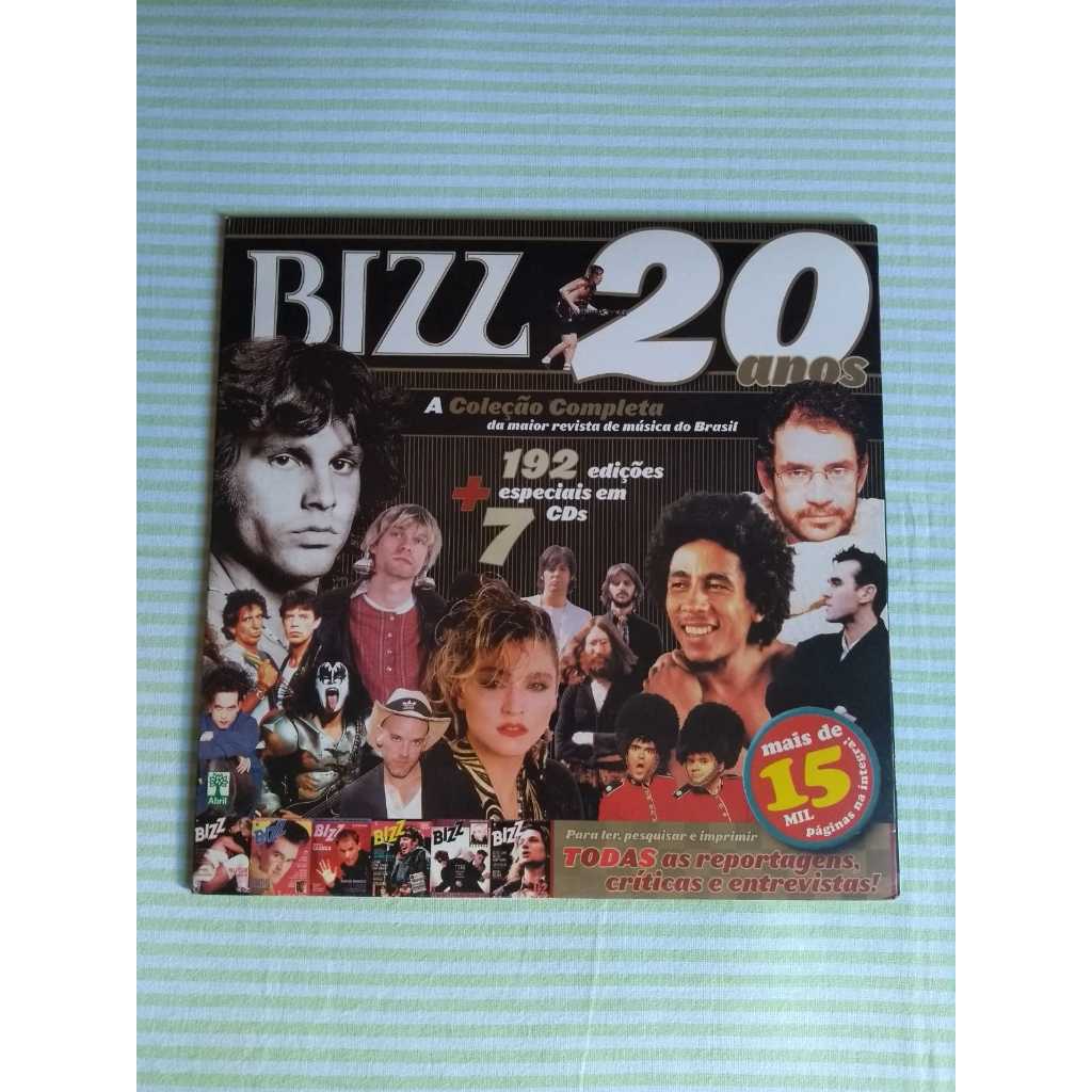 bizz 20 anos box 07 cd-rom revista bizz coleção completa | Shopee Brasil
