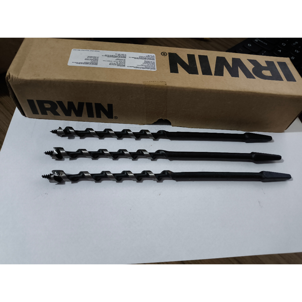 Ferro de Pua Irwin Mechas para Madeira Auger Bits 8x3/8 Caixa com 12 ...