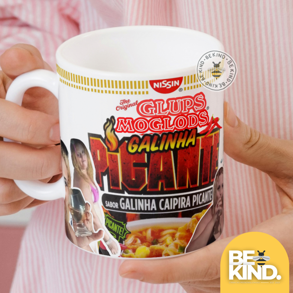 Caneca de Porcelana Personalizada - Dica da Lora TikTok Meme GLUPS ...