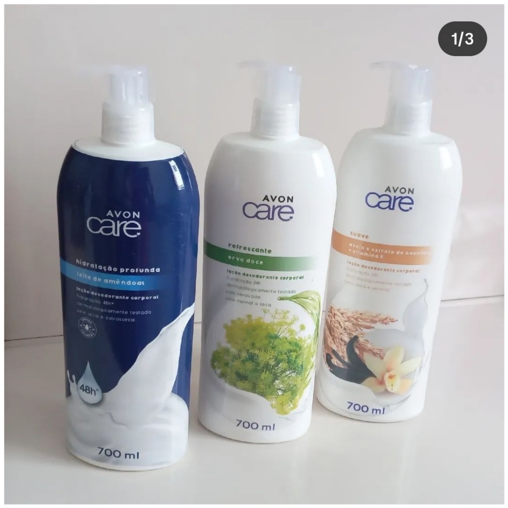 Loção corporal Avon Care, creme Hidratante Desodorante Corporal ...
