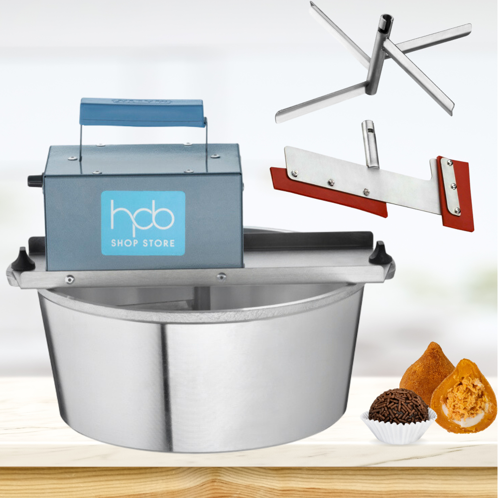 Panela Misturadeira Mexedora Doces Salgados Massas com Pá de Inox ...