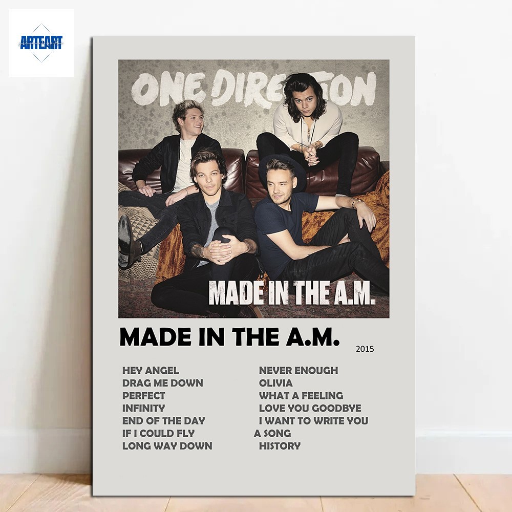 Quadros Placas Decorativas One Direction c/moldura | Shopee Brasil