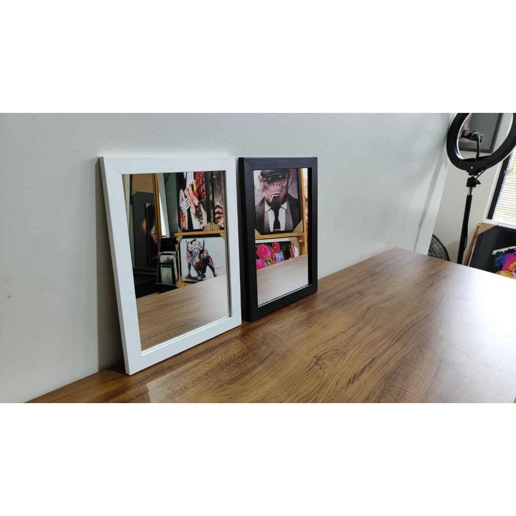 Espelho Tamanho 18x25 Moldura Emoldurado Retangular | Shopee Brasil